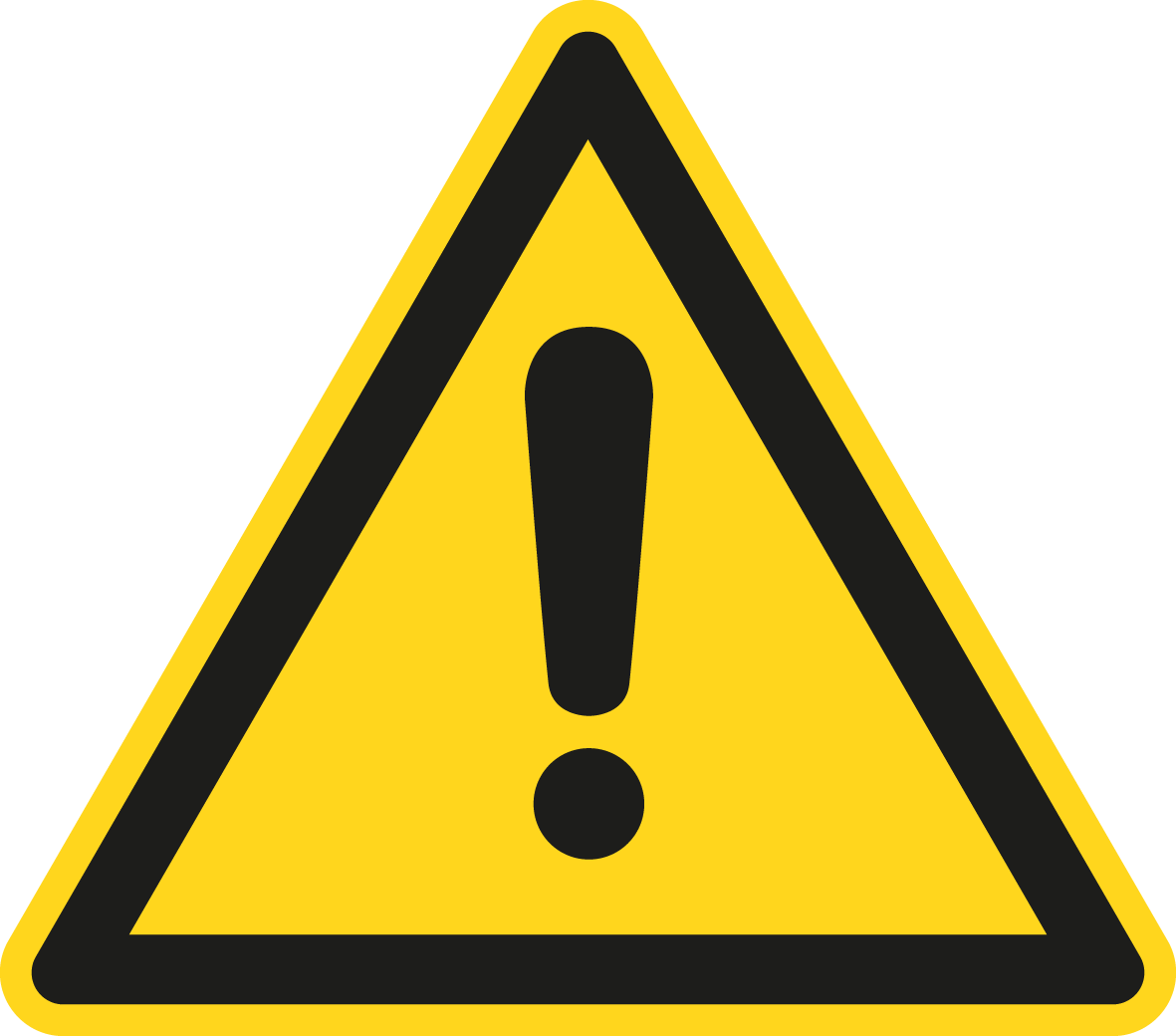 Warnschild - Allgemeines Warnzeichen – Max Systems GmbH